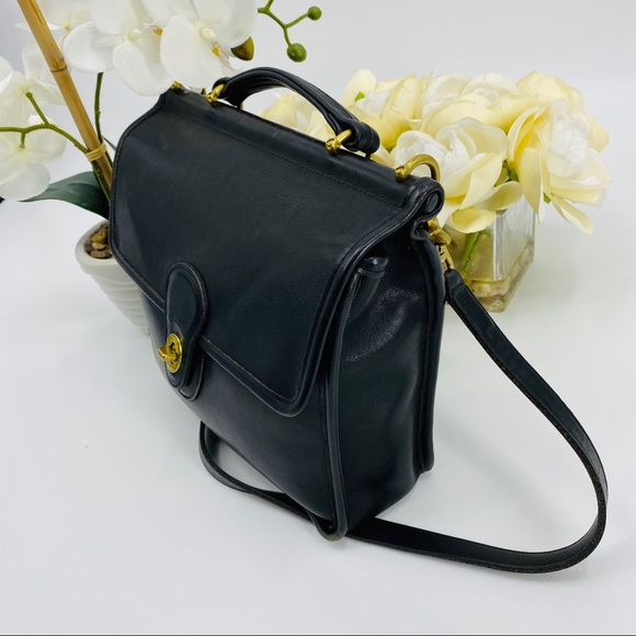 Coach | Bags | Coach Vintage Leather Turn Lock Bag | Poshmark